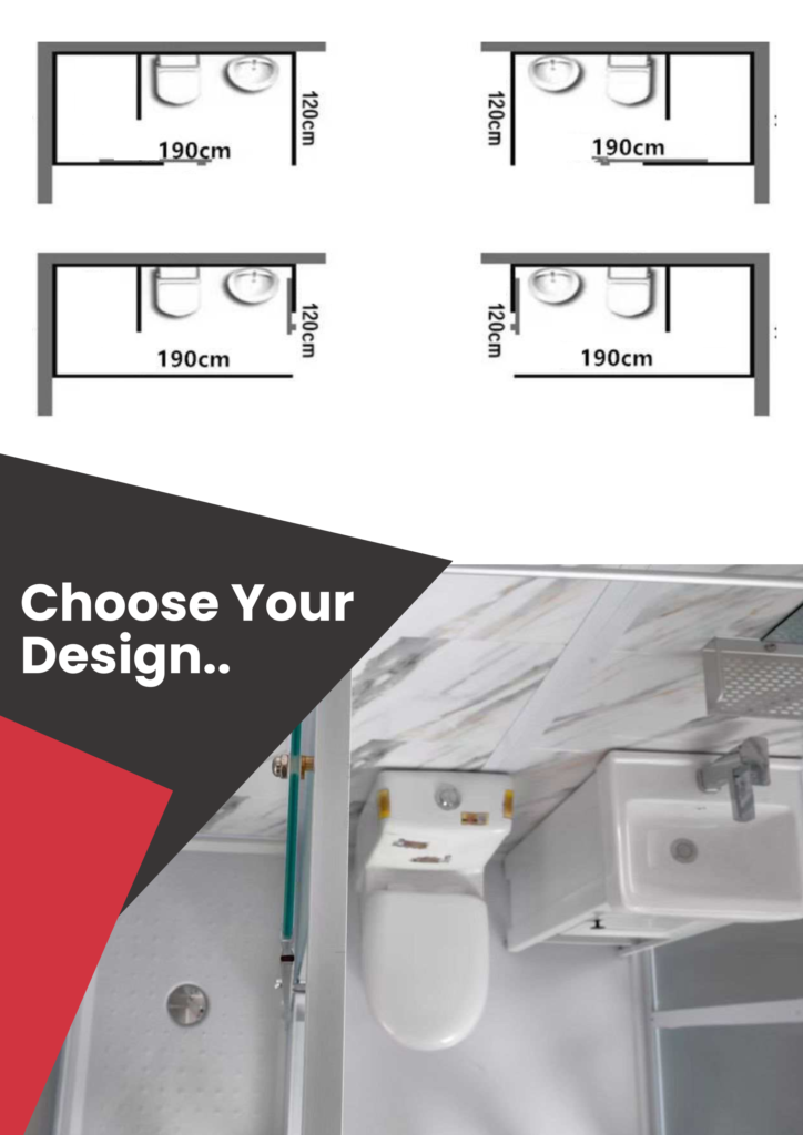 Prefab Modular Bathroom Toilet & Shower Kit – AOH Manufacturing